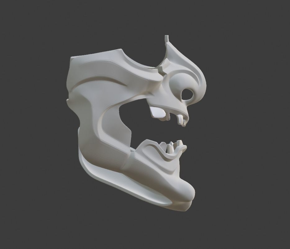 Skeletal Vengeance mask from Ghost of Tsushima 3D model 3D printable ...