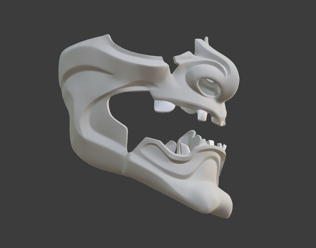 Skeletal Vengeance mask from Ghost of Tsushima 3D model 3D printable ...