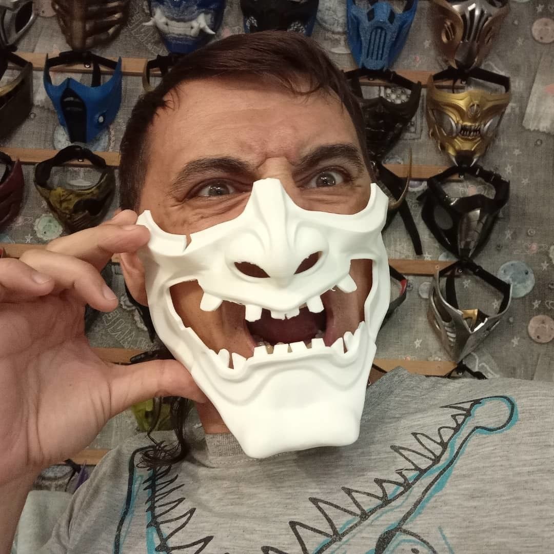 Skeletal Vengeance mask from Ghost of Tsushima 3D model 3D printable ...