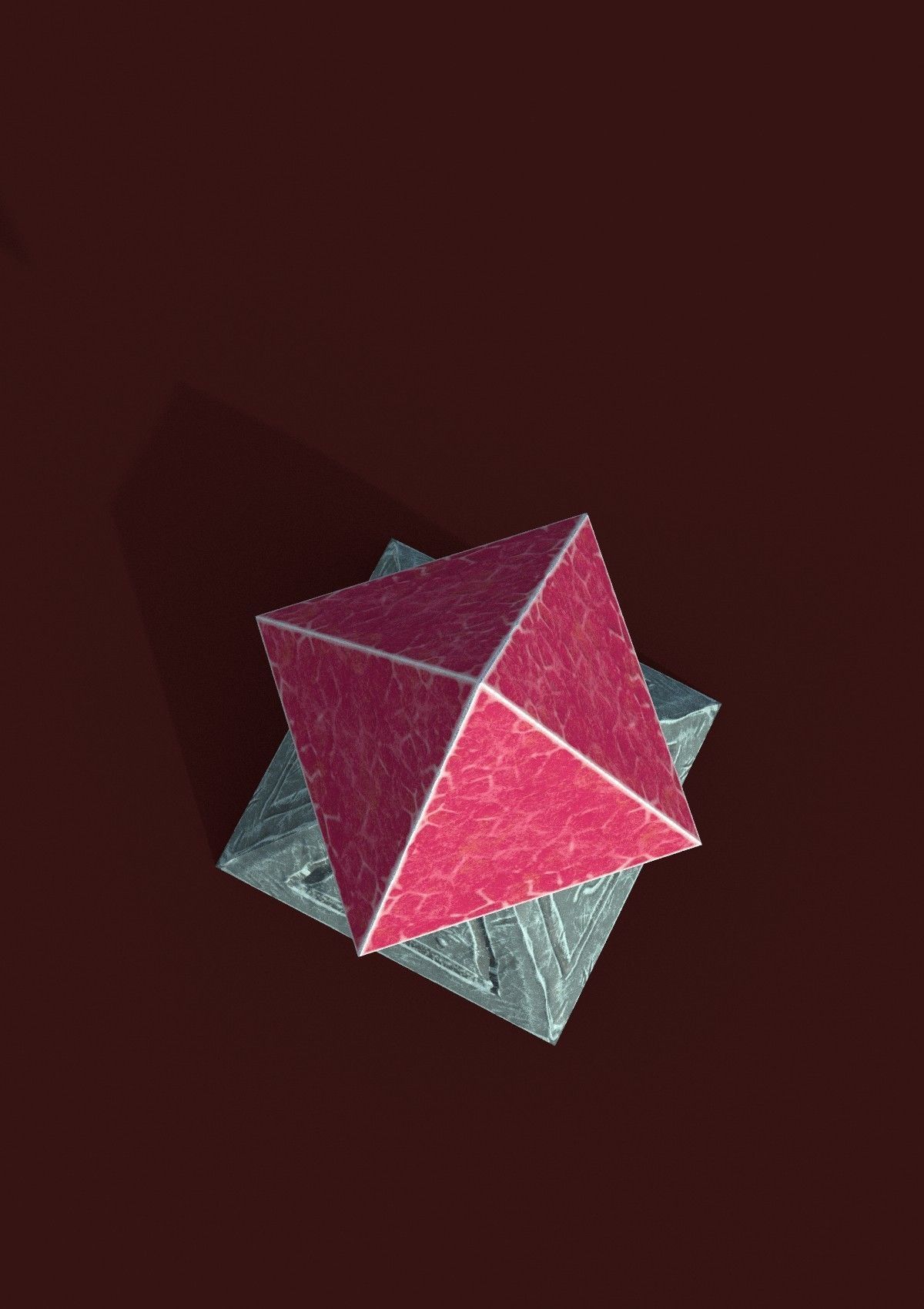 Animated crystal free VR / AR / low-poly 3D model animated rigged ...