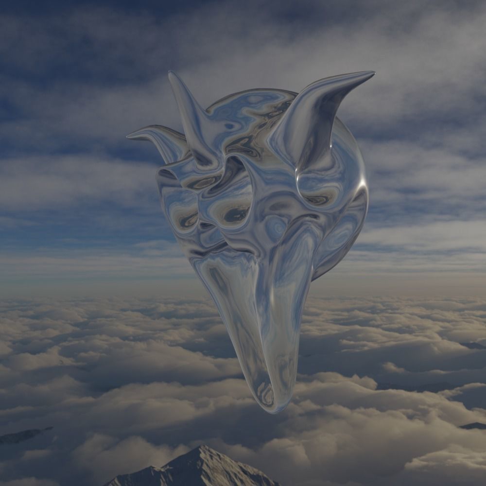 Alien Crystal Skull 3D model | CGTrader