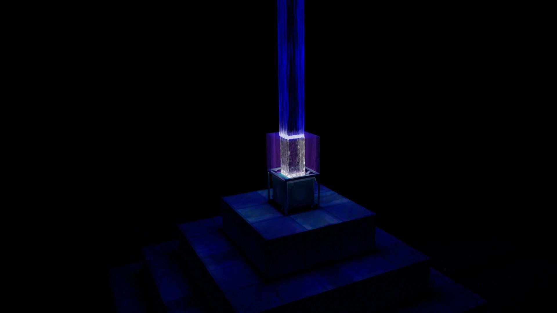 Minecraft Purple beacon free 3D model animated | CGTrader