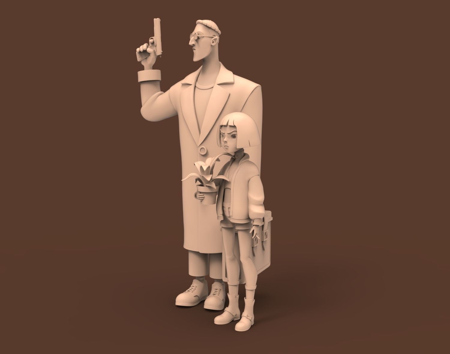 Leon - The Professional 3D model 3D printable | CGTrader