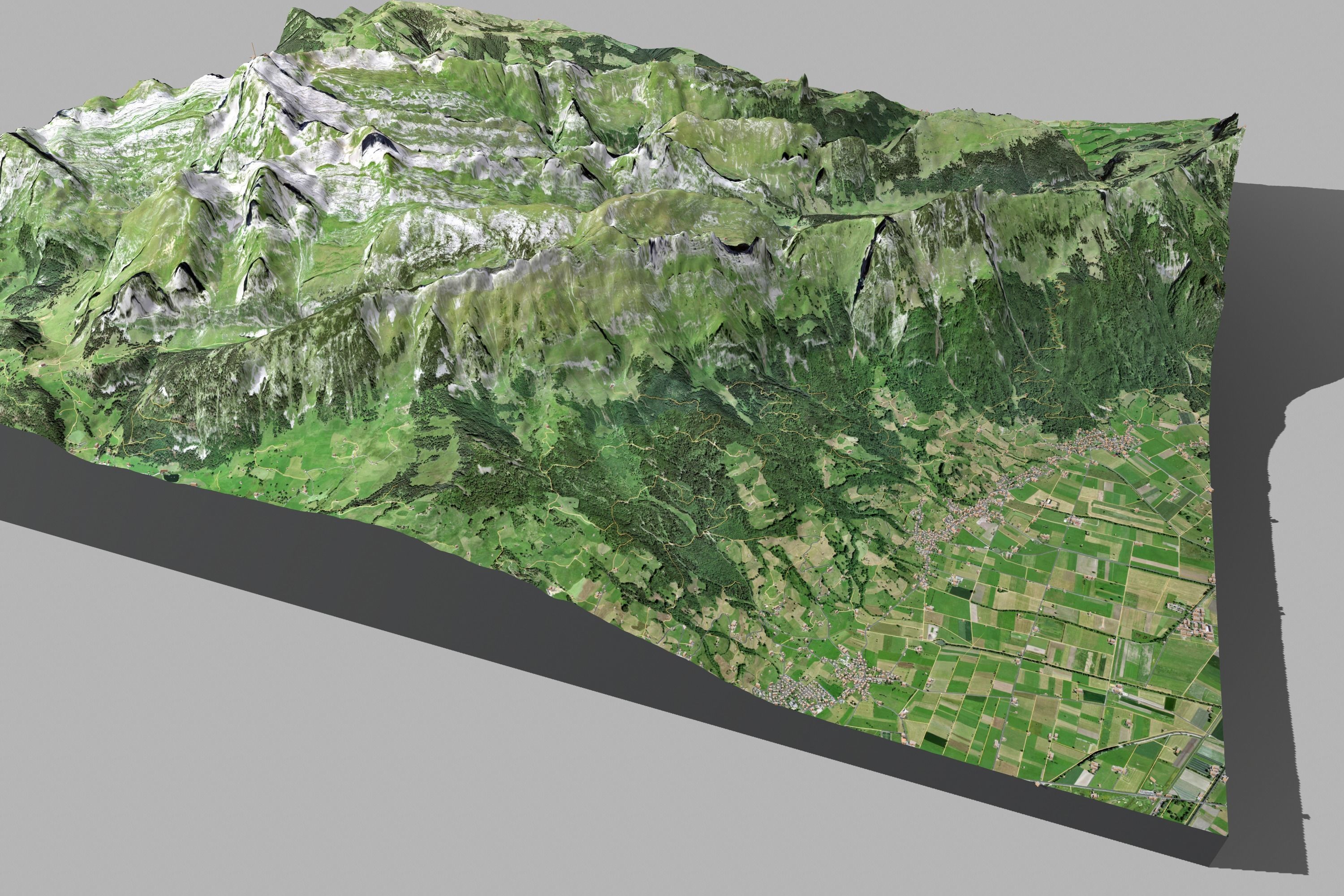 Mountain landscape The Appenzell Alps 3D model | CGTrader