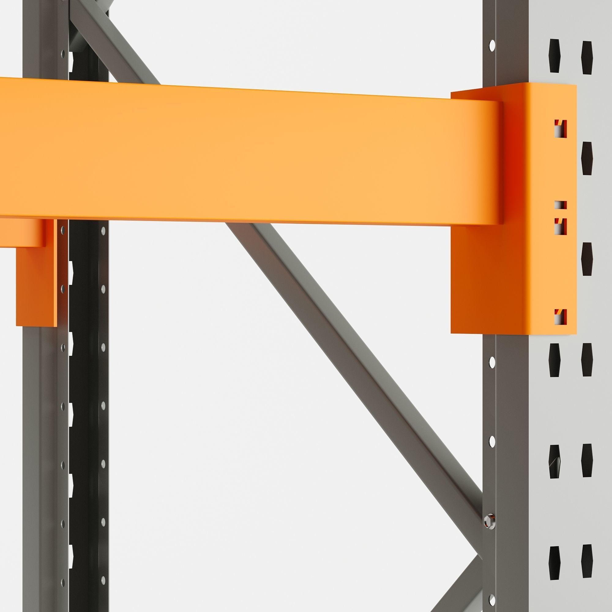 Warehouse pallet racks 3D model | CGTrader