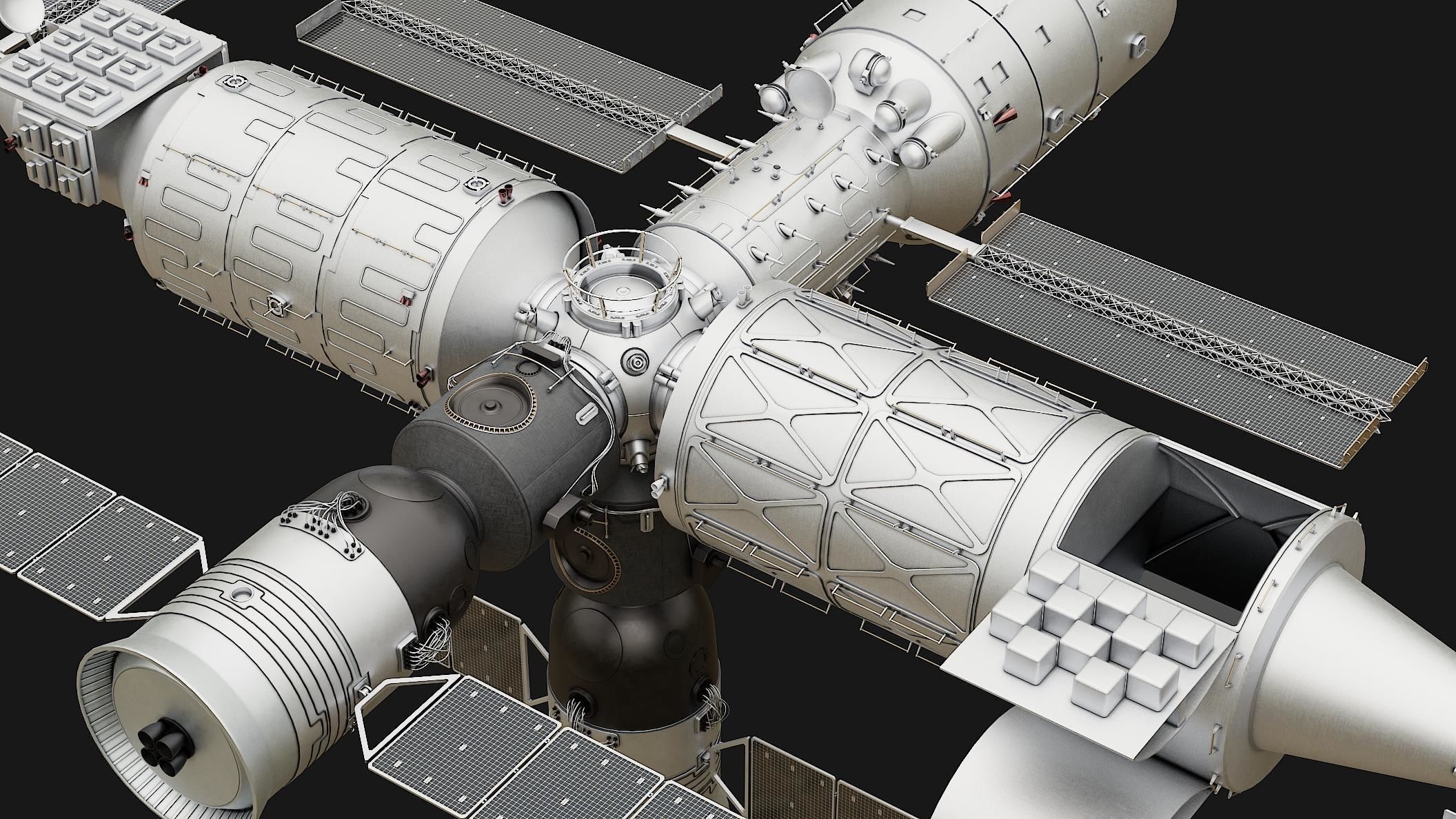 Tiangong Space Station 3D model | CGTrader