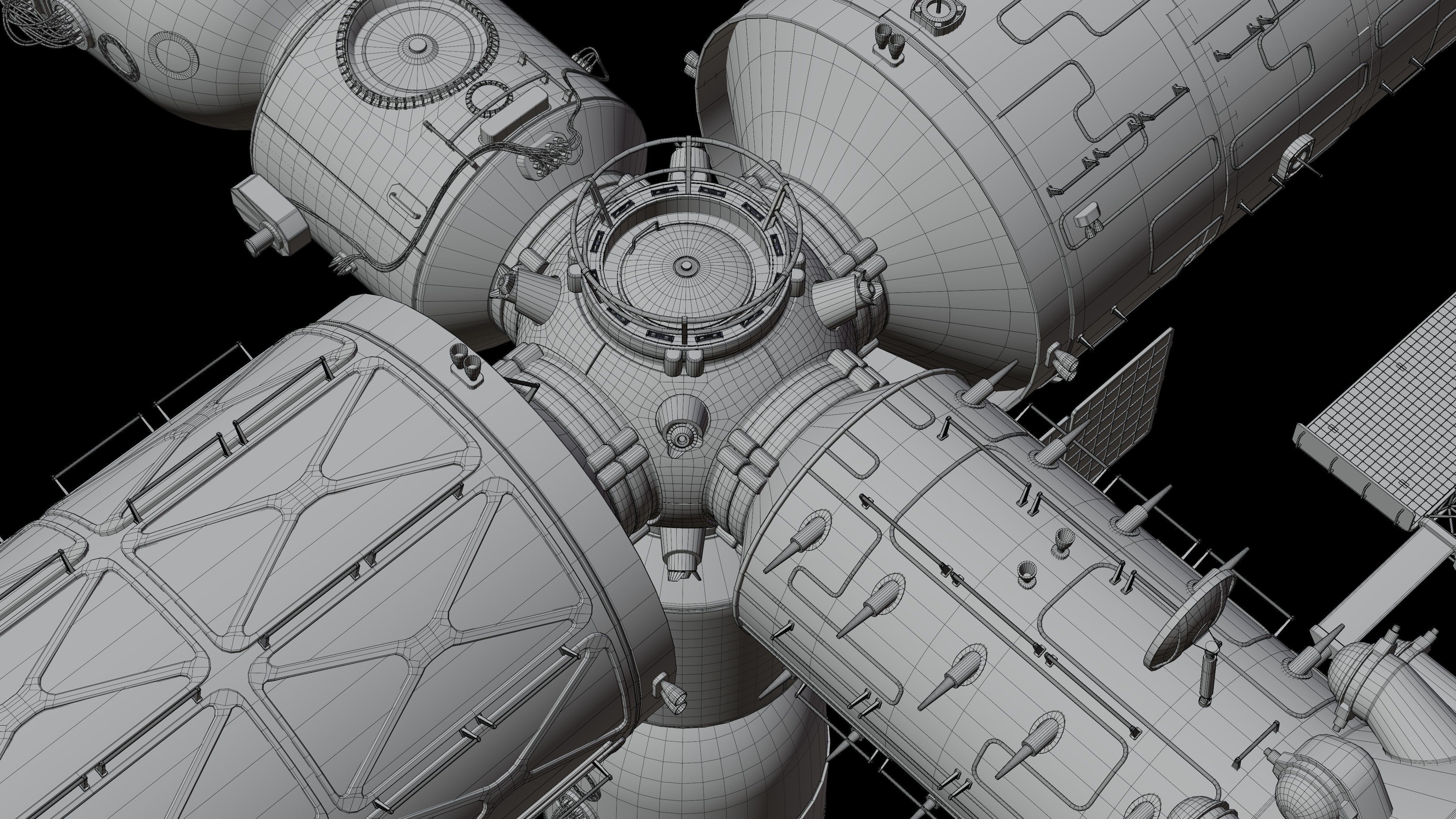 Tiangong Space Station 3D model | CGTrader