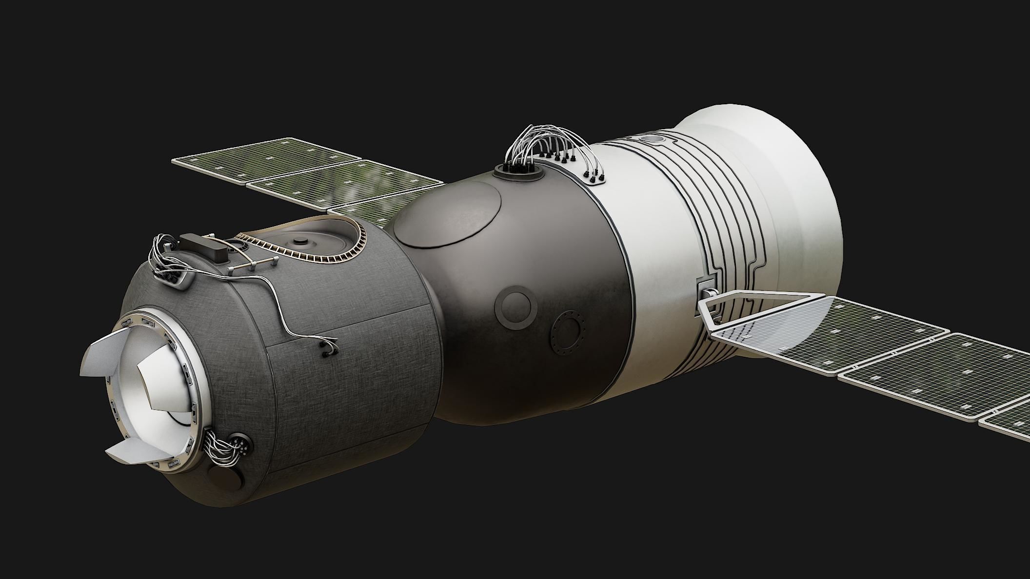 Tiangong Space Station 3D model | CGTrader