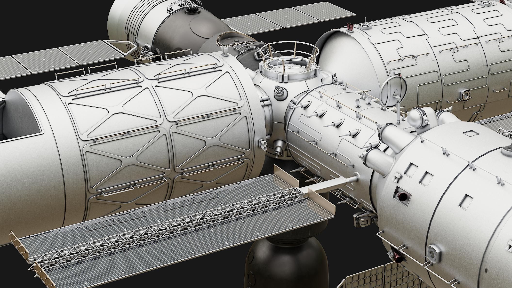 Tiangong Space Station 3D model | CGTrader