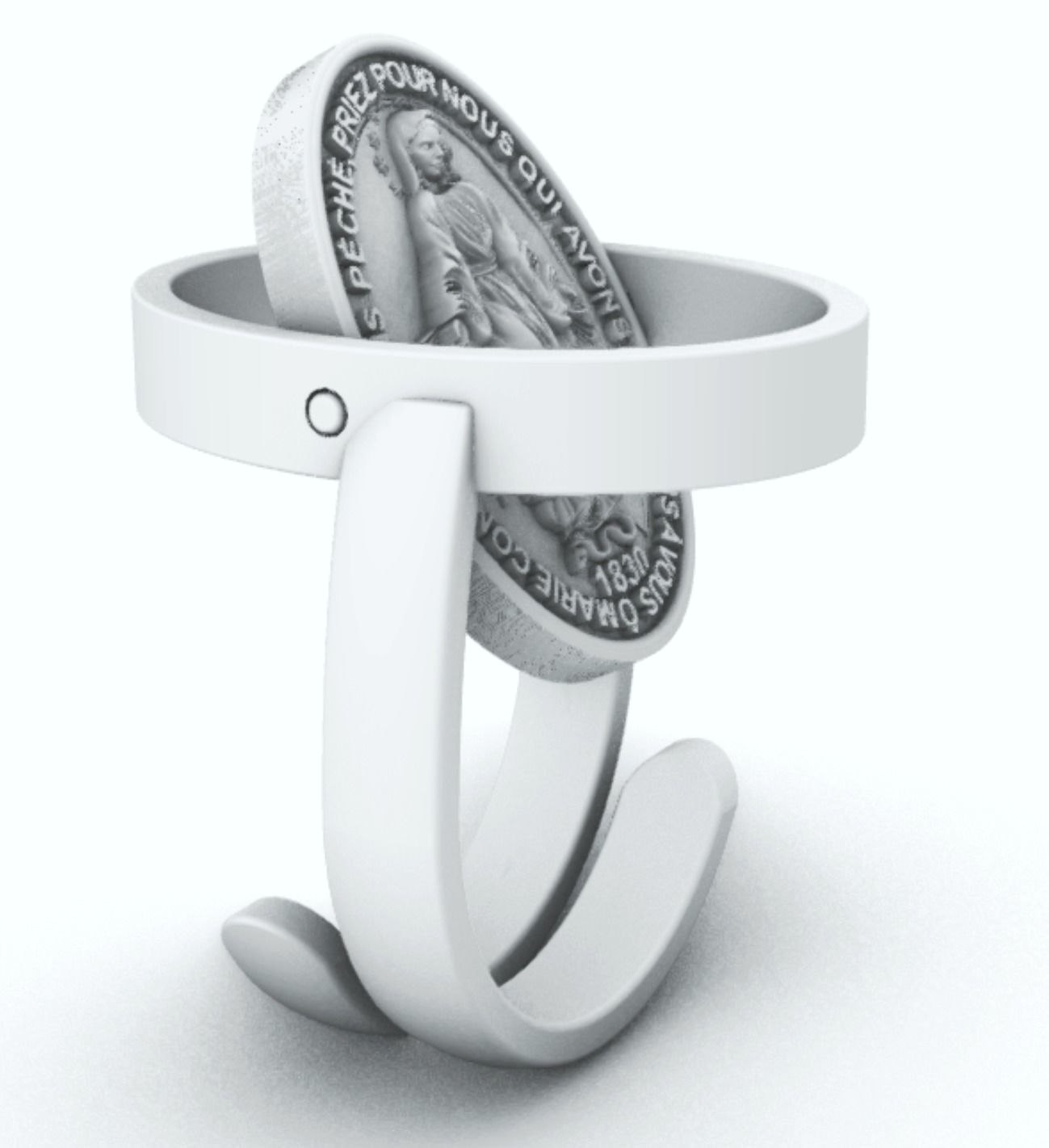 Our Lady Graces Ring Milagrosa 3D print model 3D model 3D printable ...