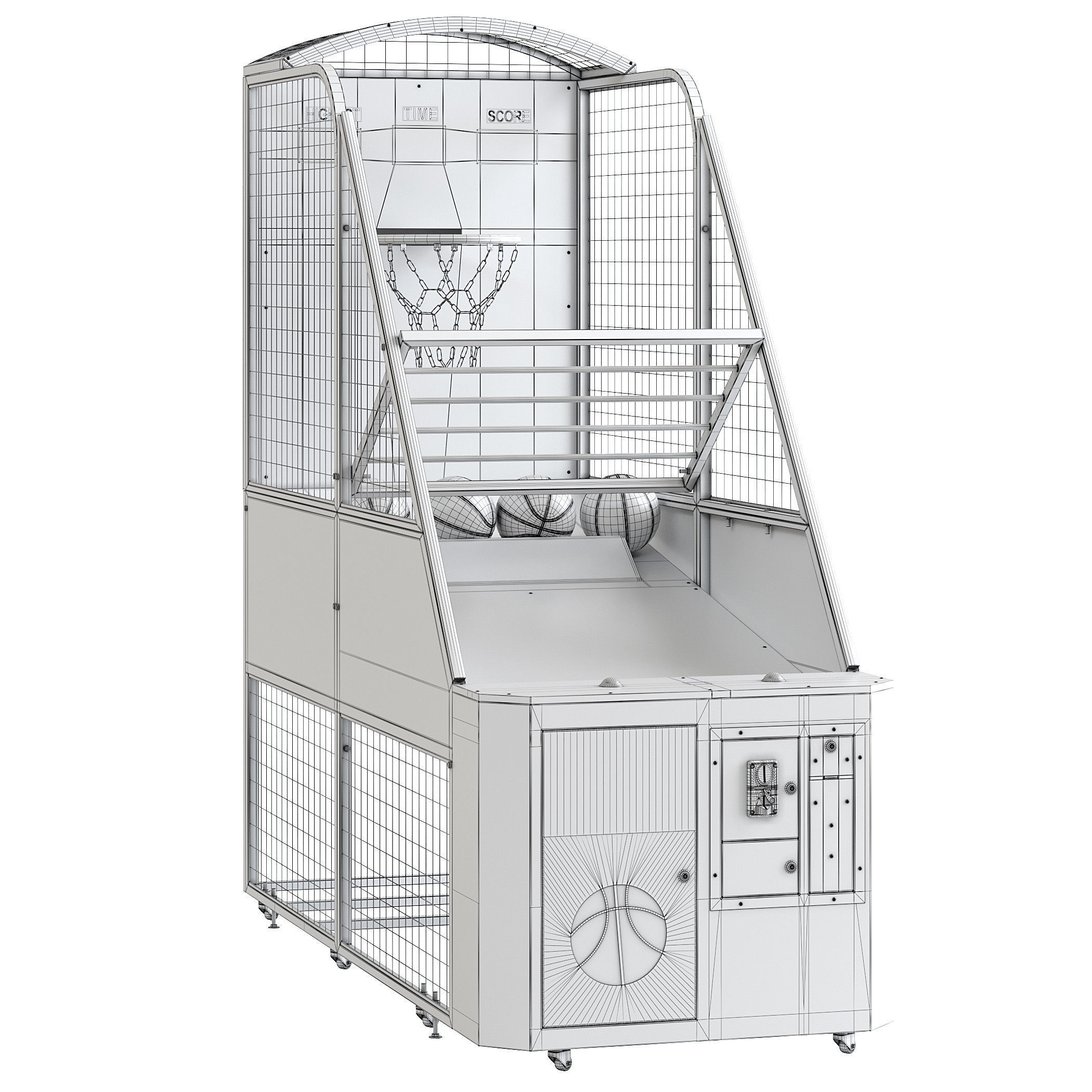 Hoop Dreams Basketball Game Machine 3D model | CGTrader