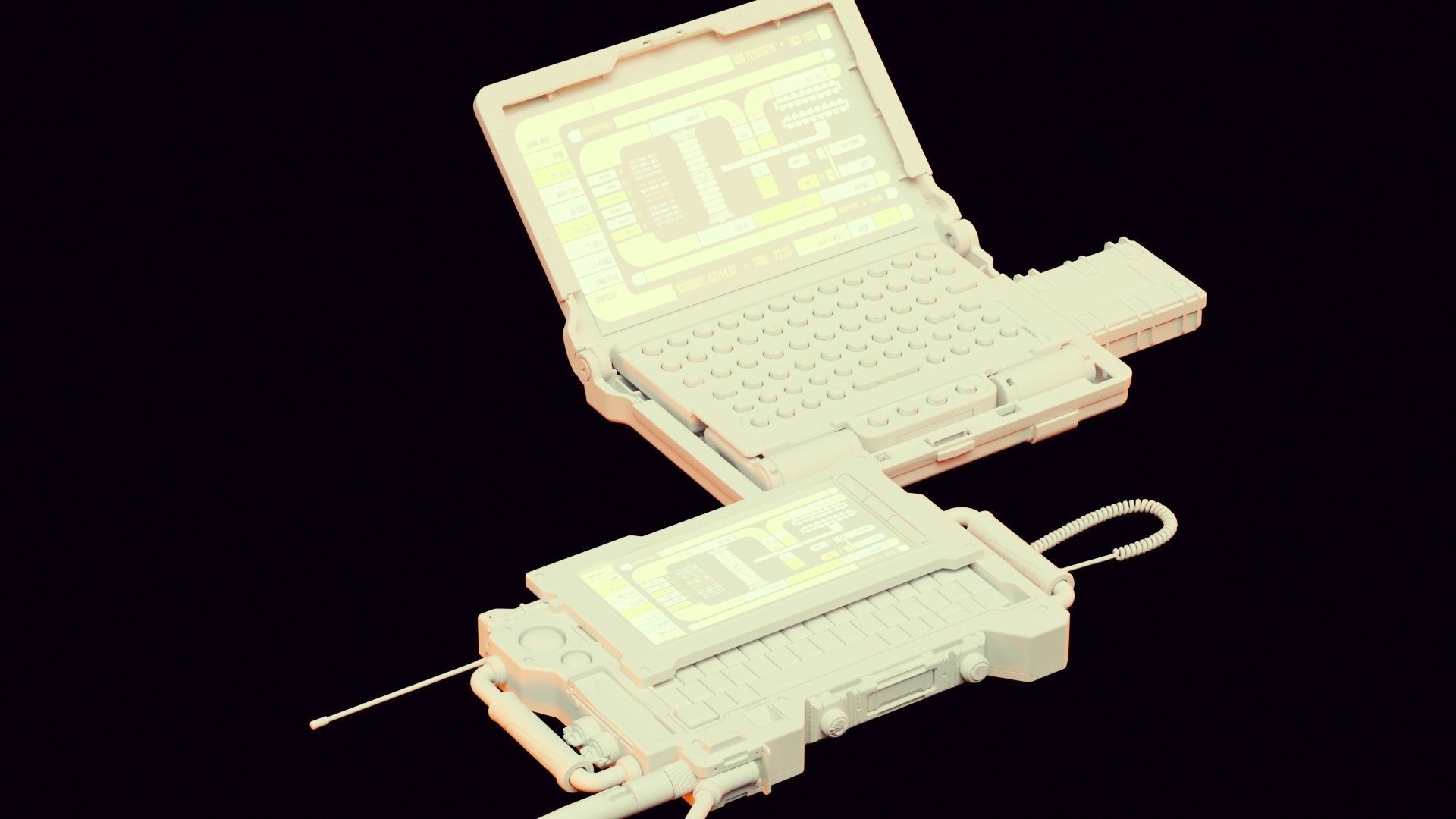 Cyberpunk Hacking device concept 3D model | CGTrader