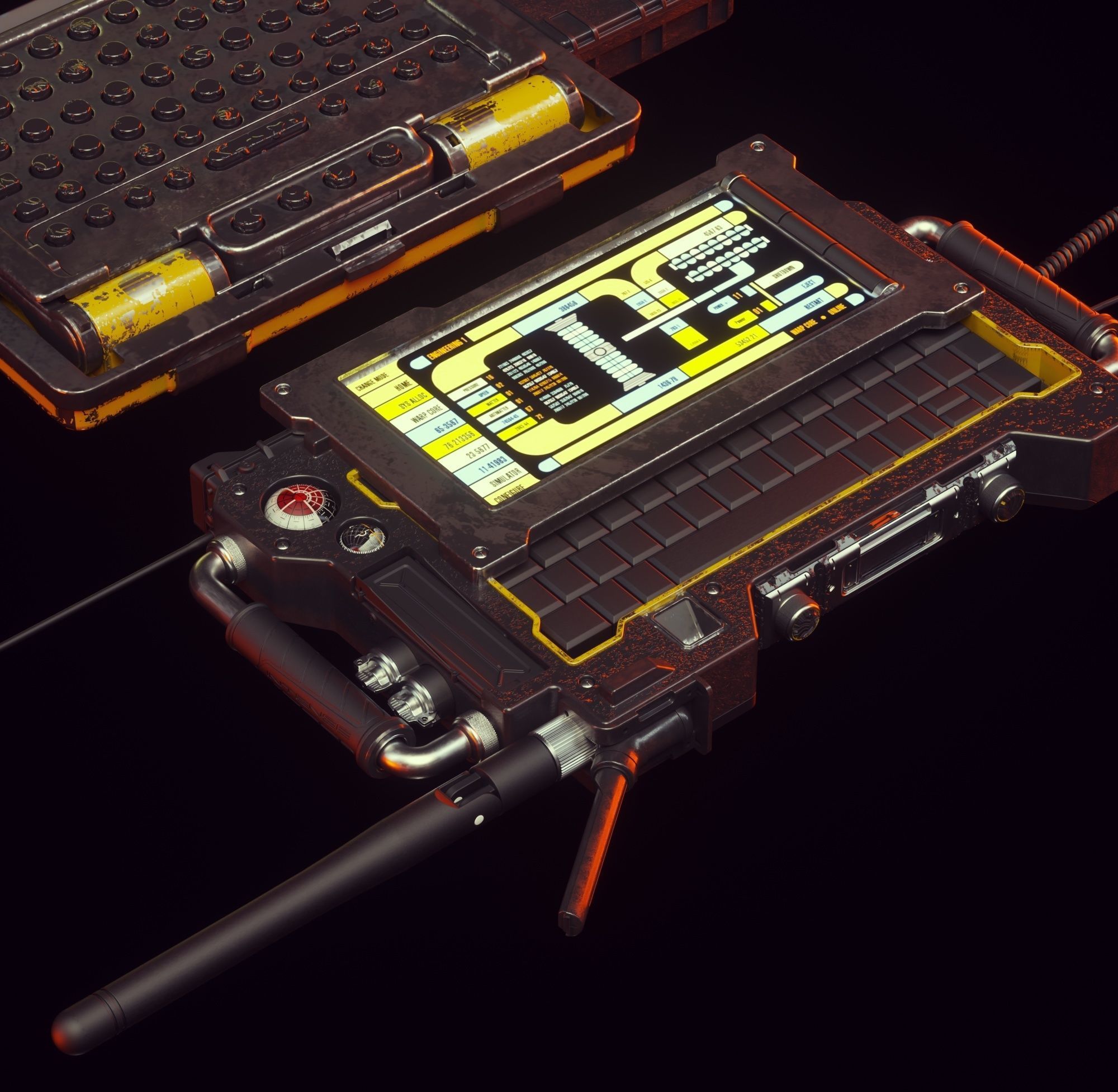 Cyberpunk Hacking device concept 3D model | CGTrader
