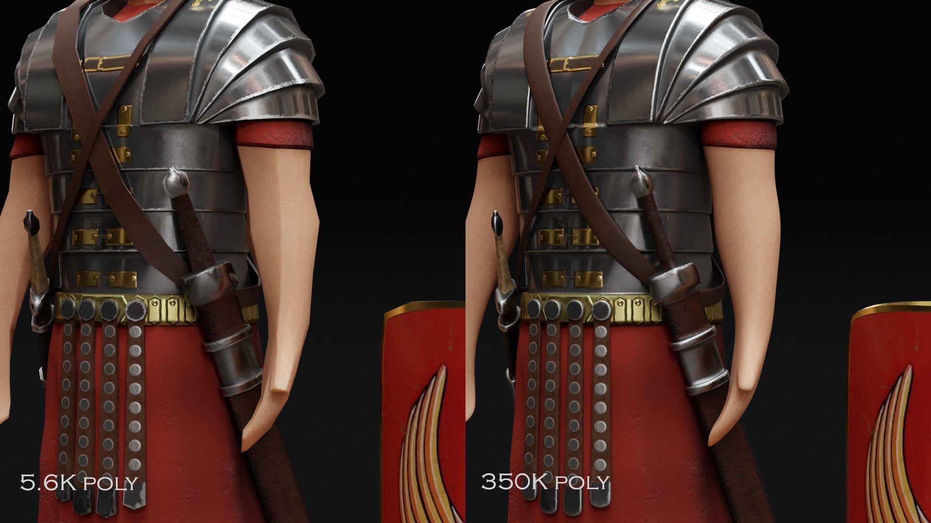 3D model Roman Soldier 2 VR / AR / low-poly | CGTrader