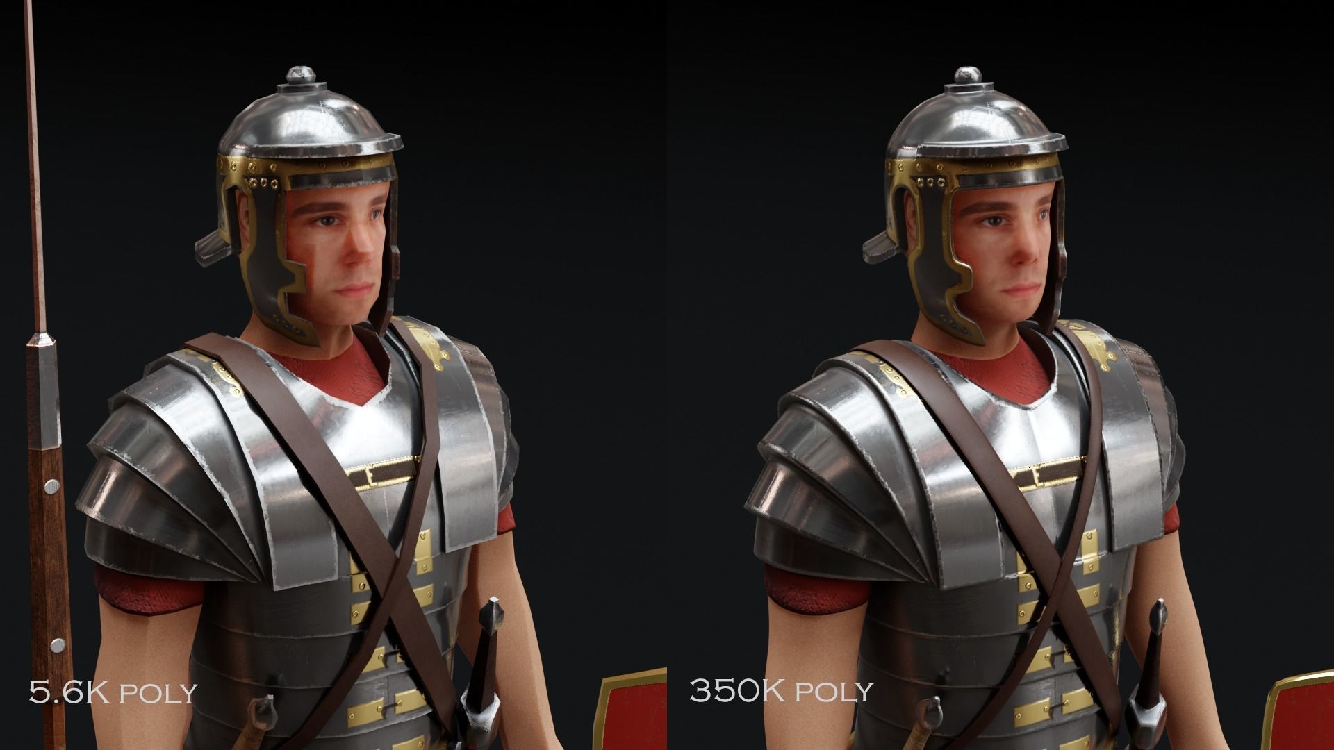 3D model Roman Soldier 2 VR / AR / low-poly | CGTrader