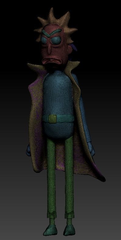 Rick Sanchez Figure 3D model 3D printable | CGTrader