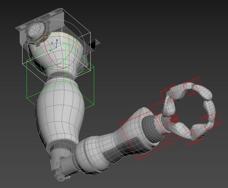 3D Robotic Arm 3D model rigged | CGTrader