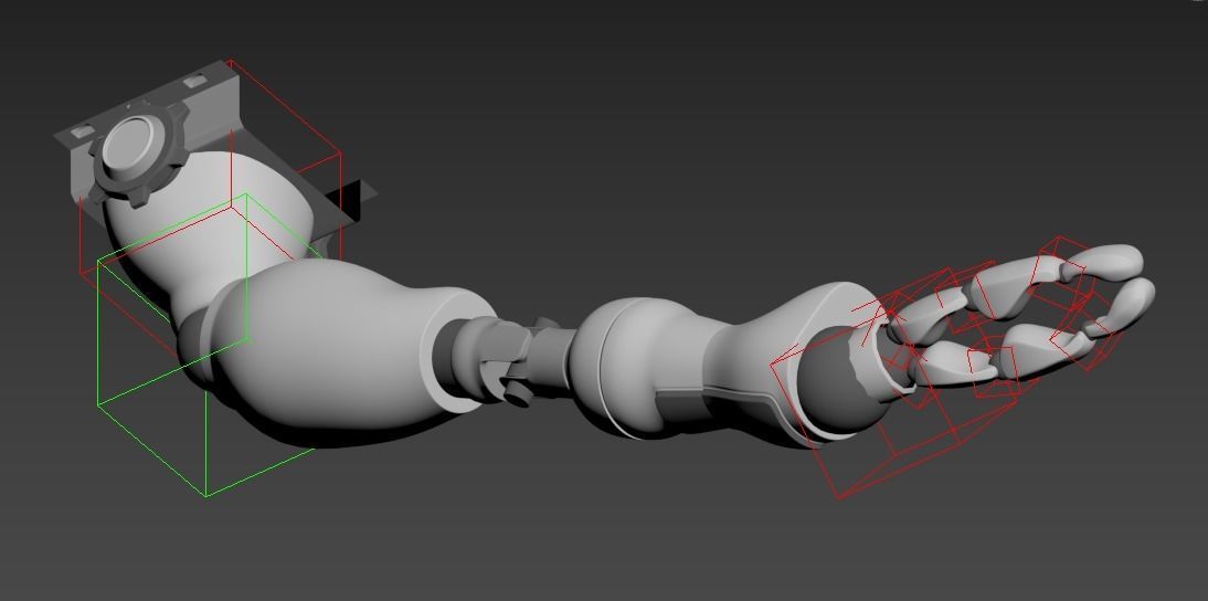 3D Robotic Arm 3D model rigged | CGTrader