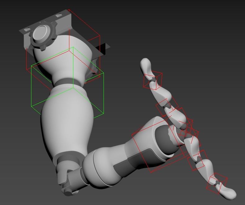 3D Robotic Arm 3D model rigged | CGTrader