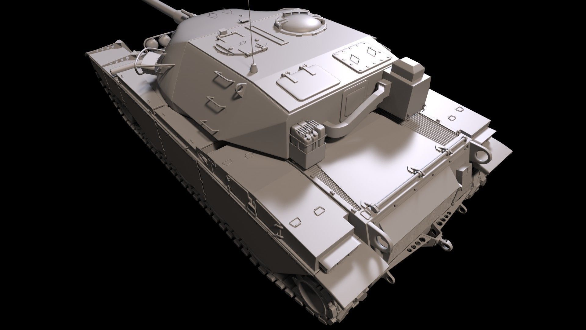 T95 FV4201 CHIEFTAIN 3D model | CGTrader