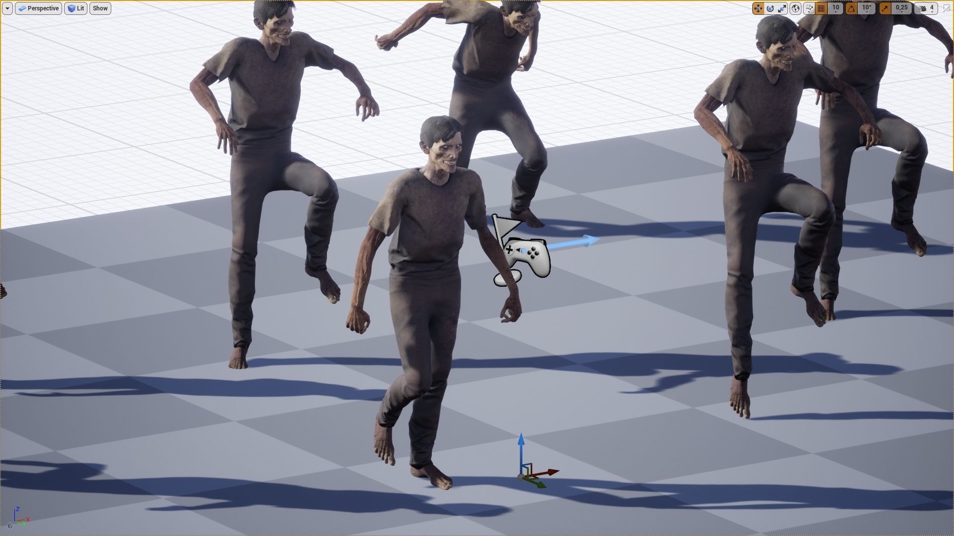 3D model Zombie Average remaster VR / AR / low-poly rigged | CGTrader