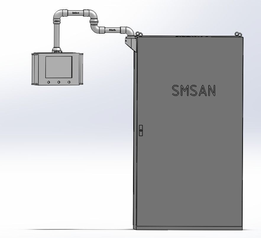 Stainless steel support arm system free 3D model | CGTrader