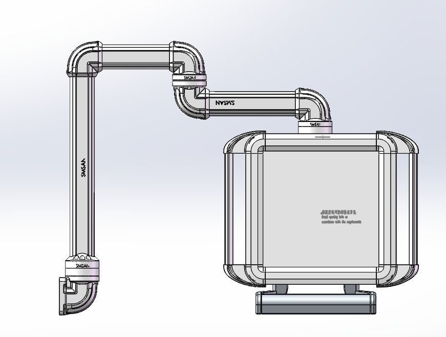 support arm system box controller control box Button box 3D model ...