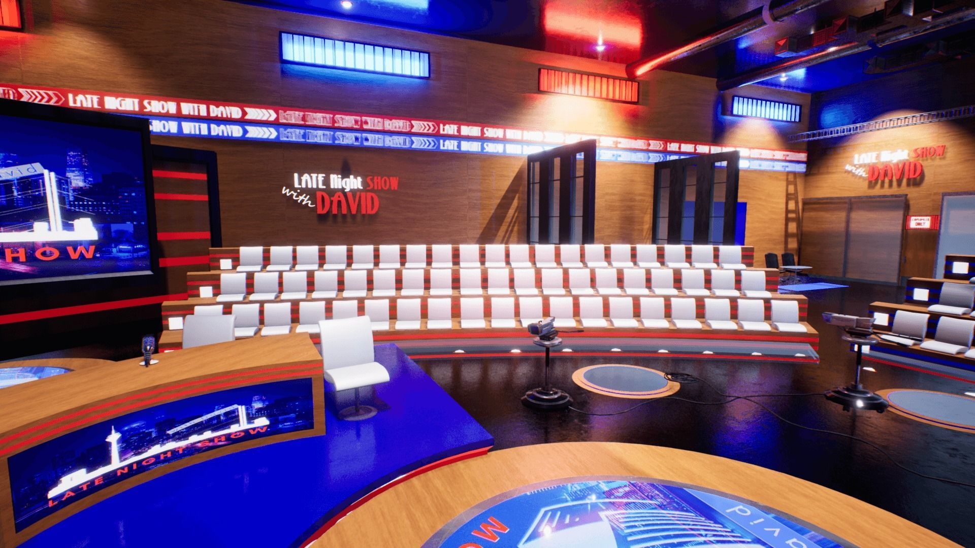 3D model Talk Show TV Studio Unreal VR / AR / low-poly | CGTrader