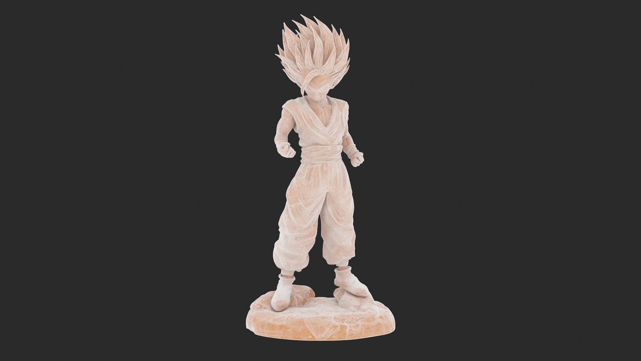 Gohan Saiyan 3D Print 3D model 3D printable | CGTrader