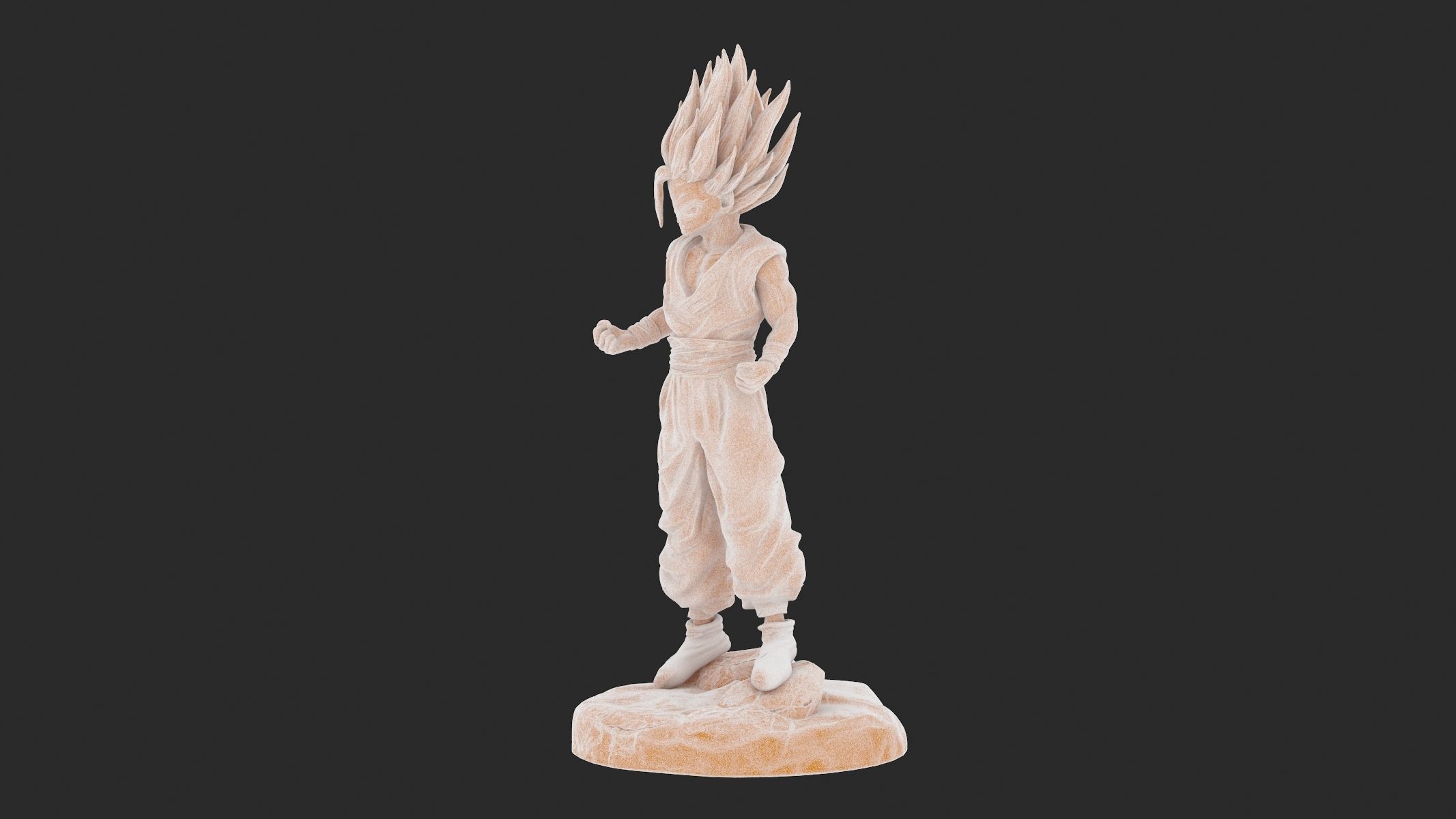 Gohan Saiyan 3D Print 3D model 3D printable | CGTrader