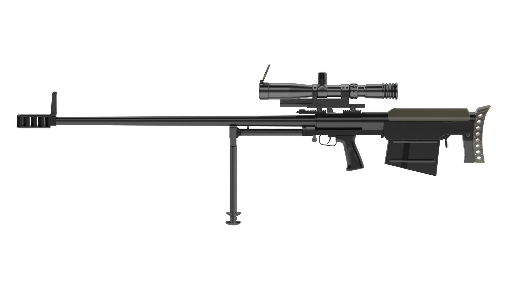 KSVK 12 Sniper Rifle 3D model | CGTrader