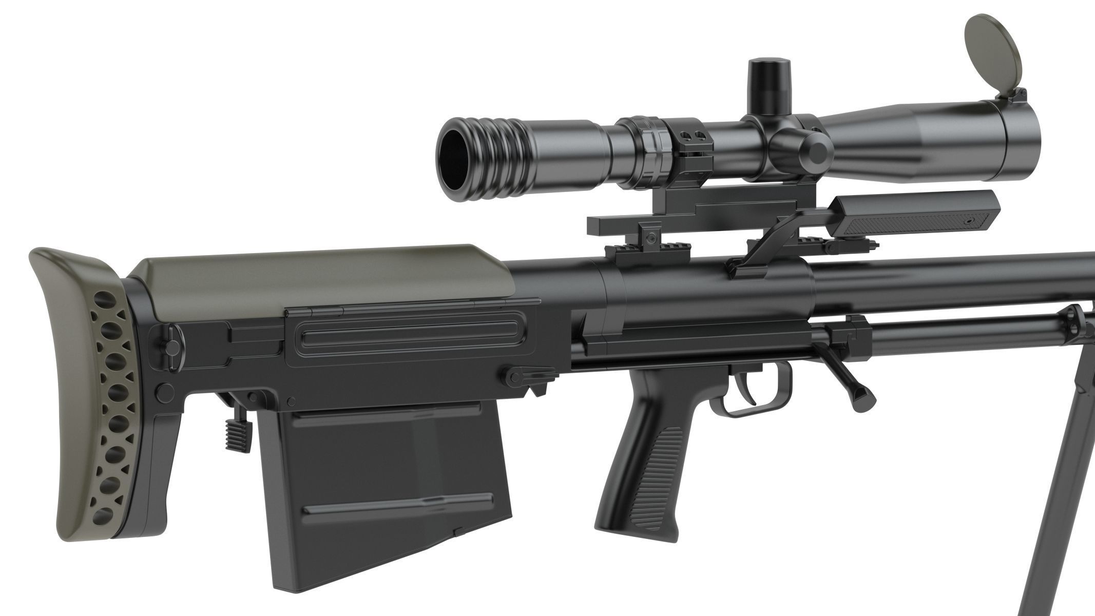 KSVK 12 Sniper Rifle 3D model | CGTrader