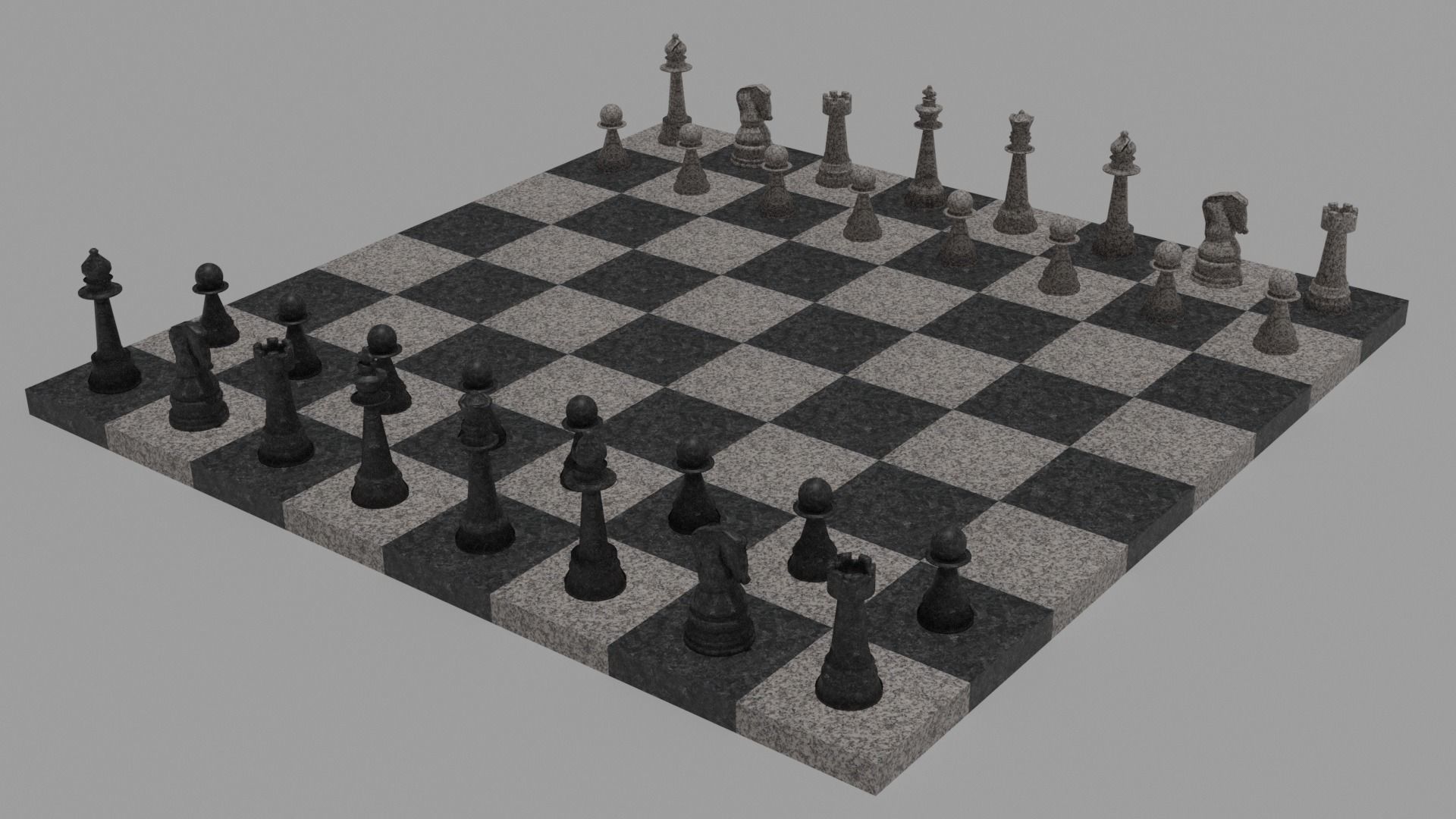 Chess gameboard checkerboard 3D model | CGTrader