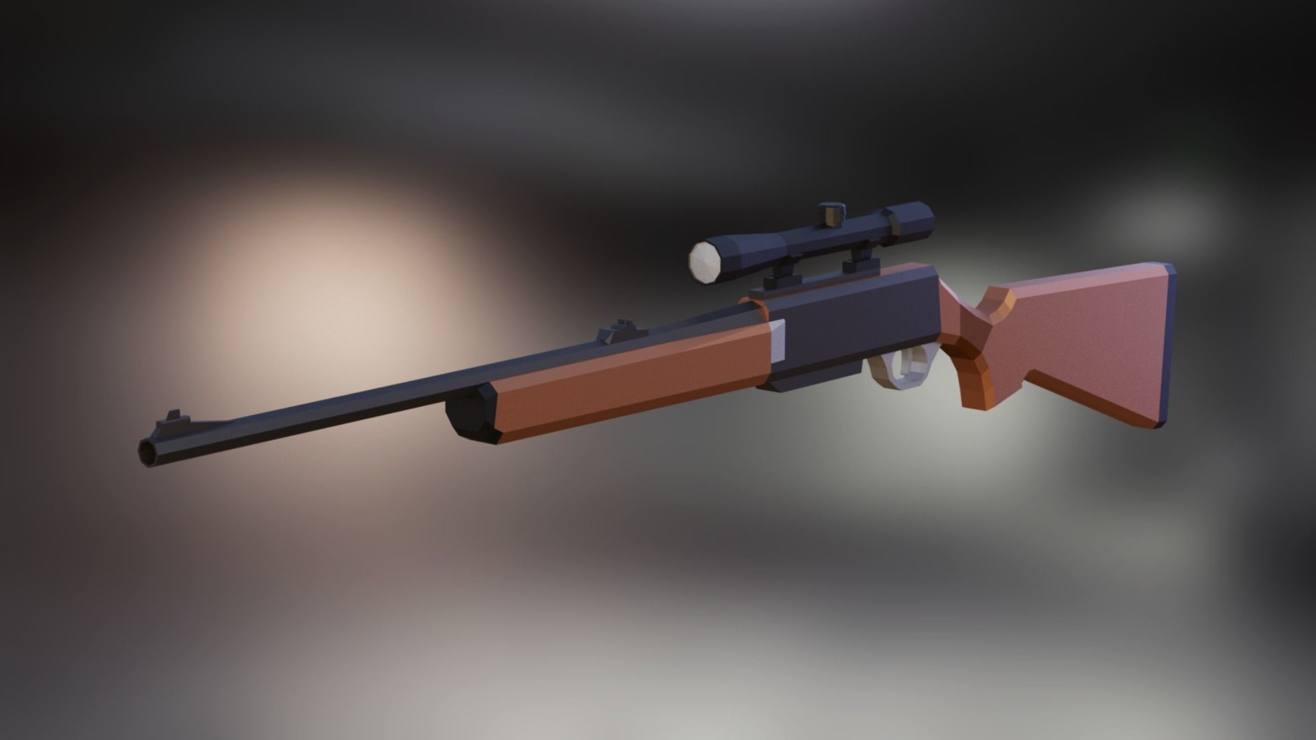 Low Poly Sniper Guns Pack 3D model rigged | CGTrader