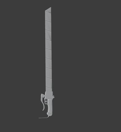 My old aot sword model free VR / AR / low-poly Texture | CGTrader