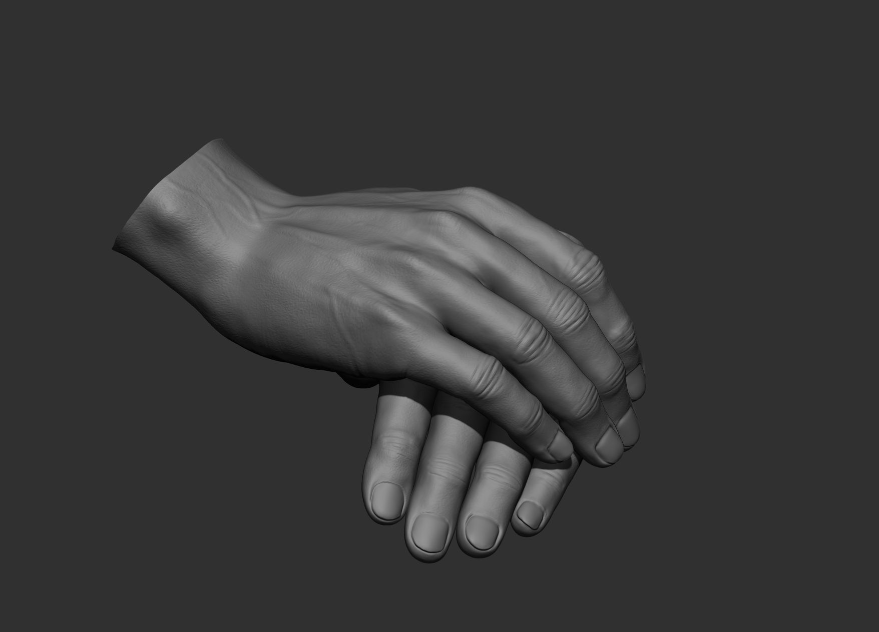 12 Male hand poses 3D model | CGTrader