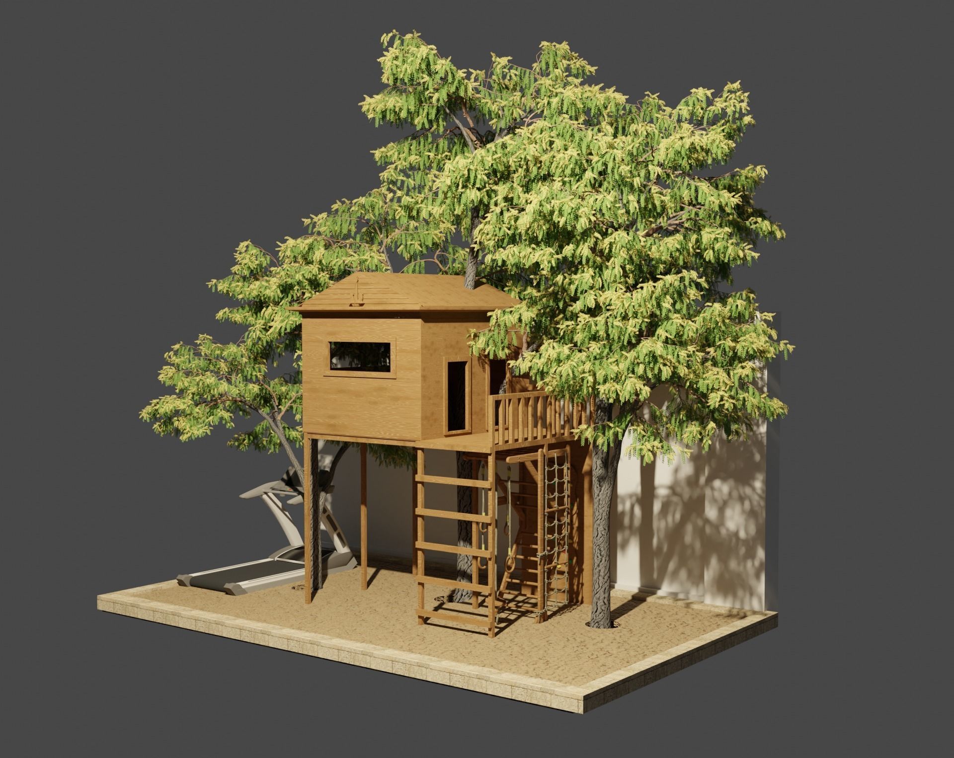 tree house free 3D model | CGTrader