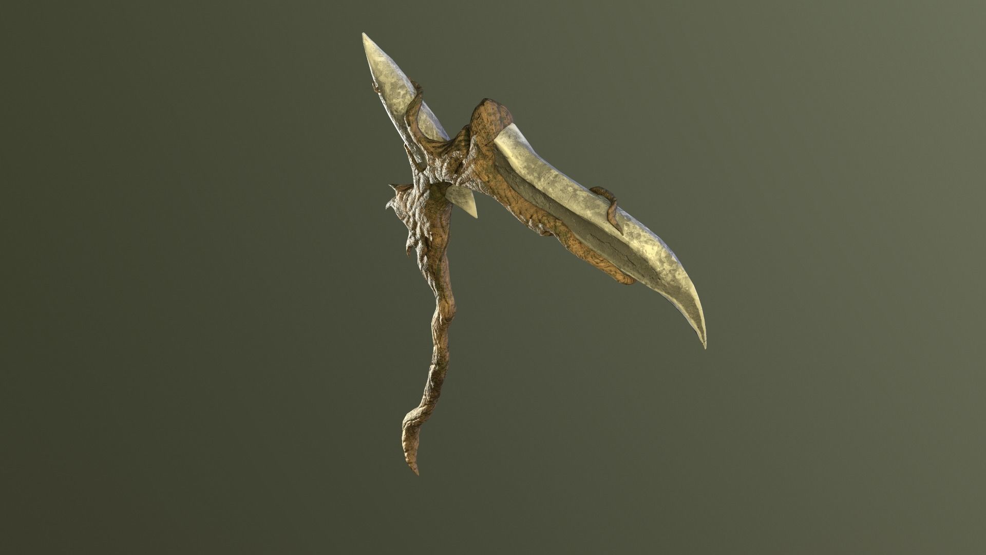 3D model Scythe Druid weapon VR / AR / low-poly | CGTrader