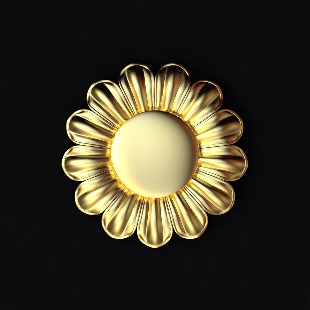 3 types of carved rosettes 3D model | CGTrader