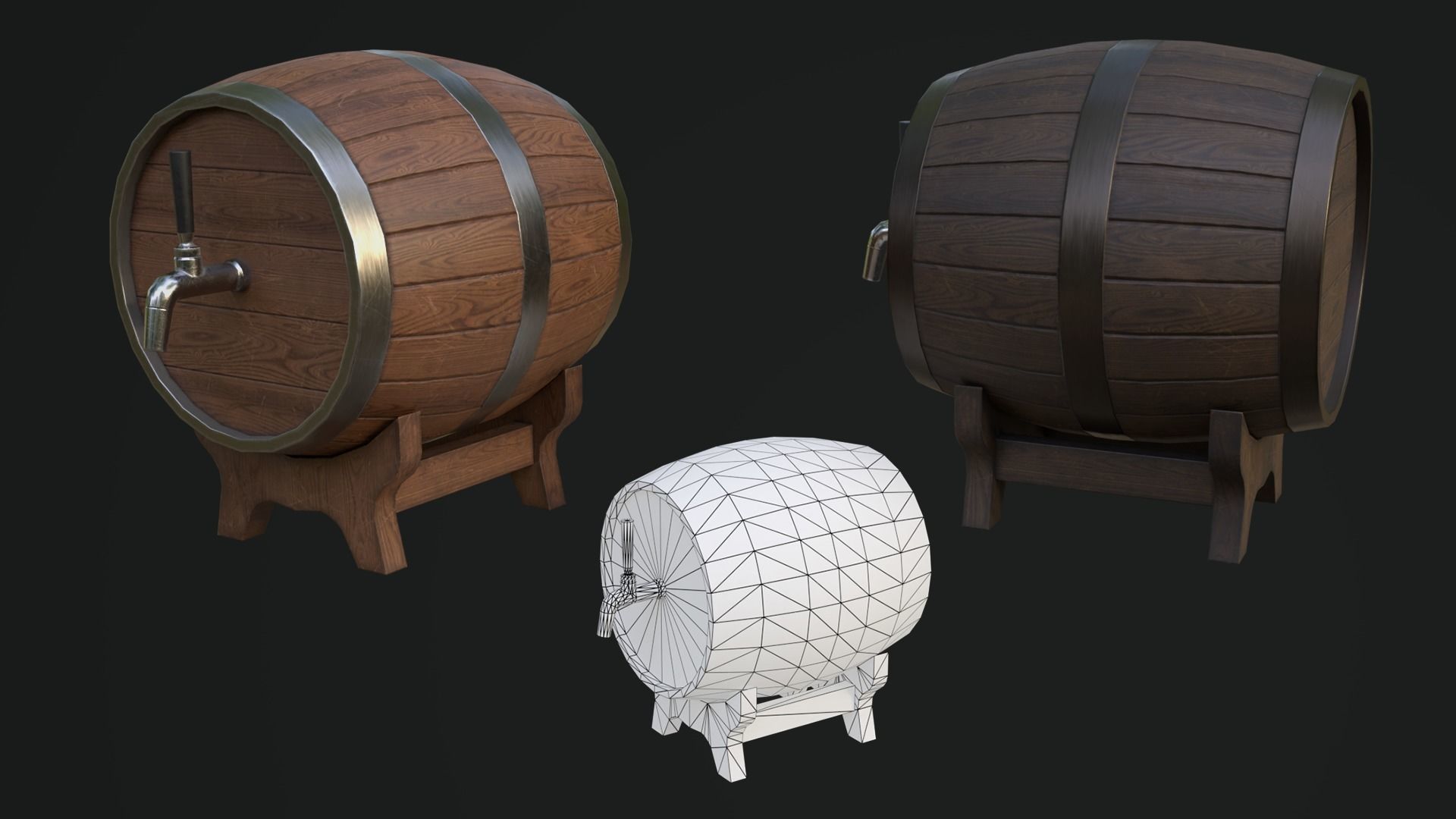 3D model Vintage Bar Props VR / AR / low-poly | CGTrader