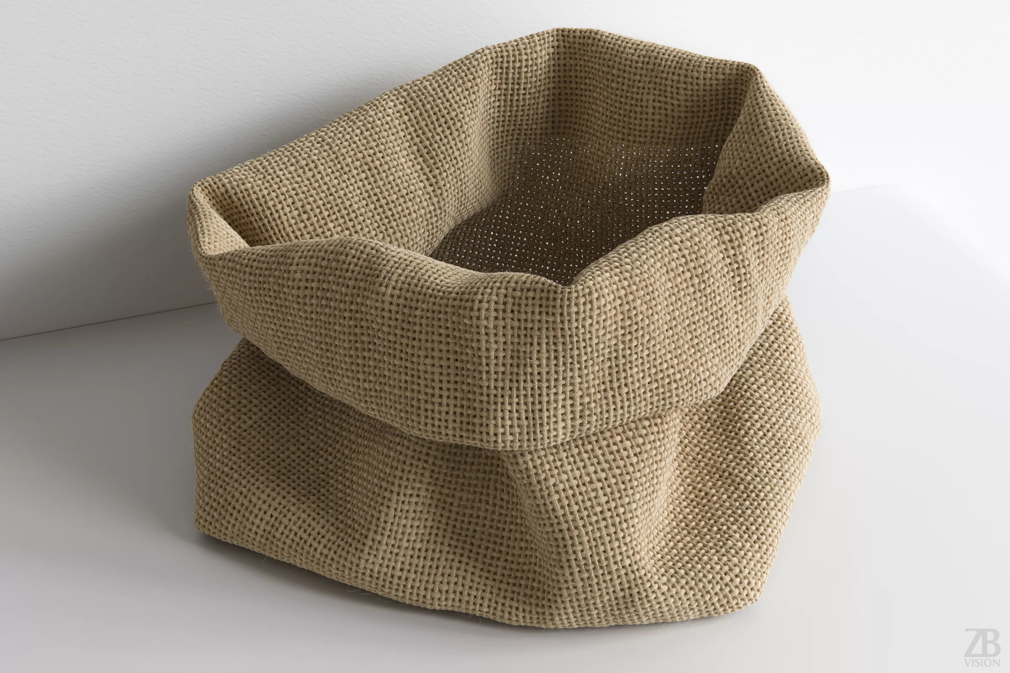 Burlap Cloth Sack Kitchen Bag 3D model | CGTrader