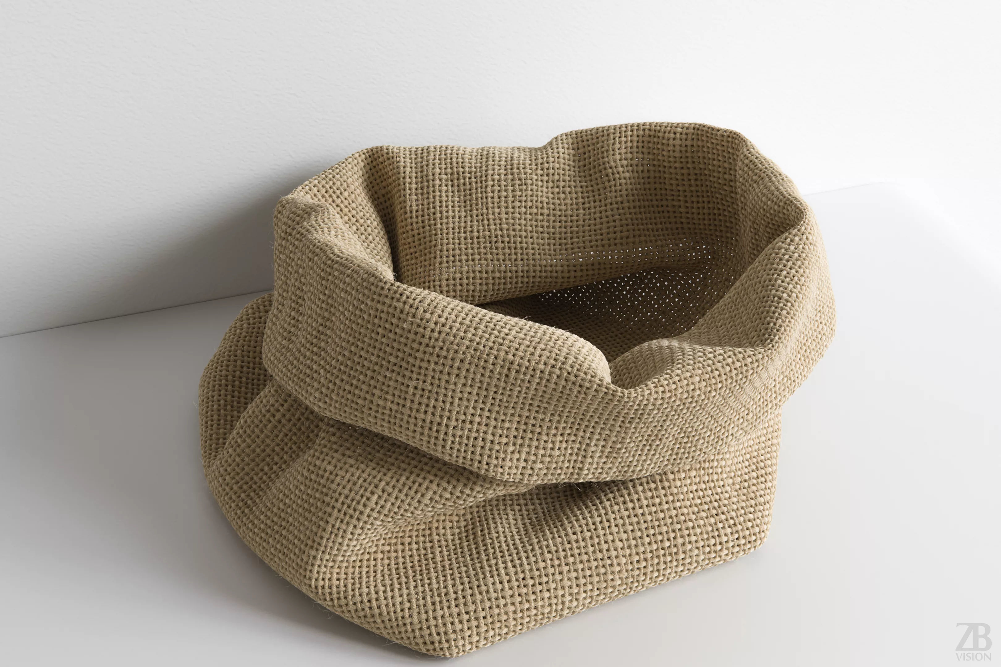 Burlap Cloth Sack Kitchen Bag 3D model | CGTrader