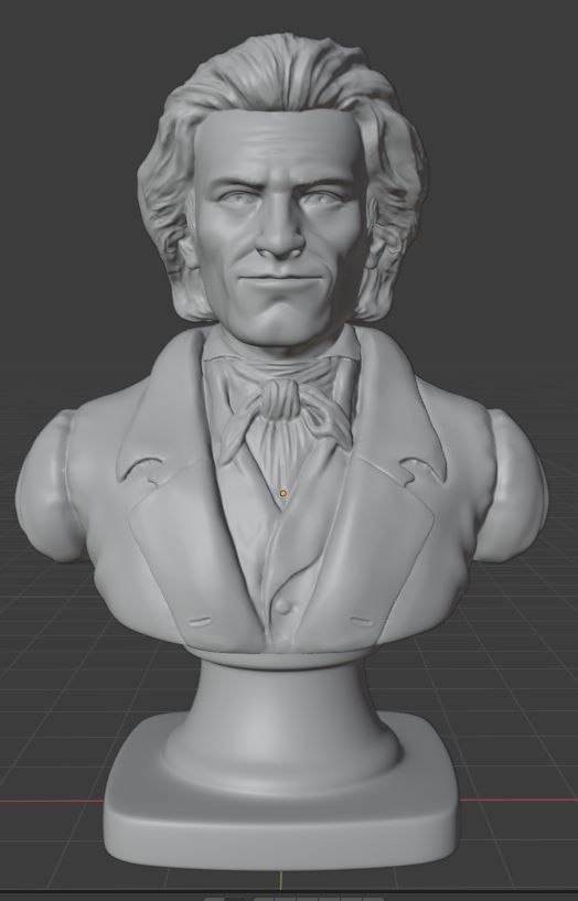Happy Beethoven free 3D model 3D printable | CGTrader