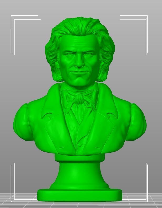 Happy Beethoven free 3D model 3D printable | CGTrader