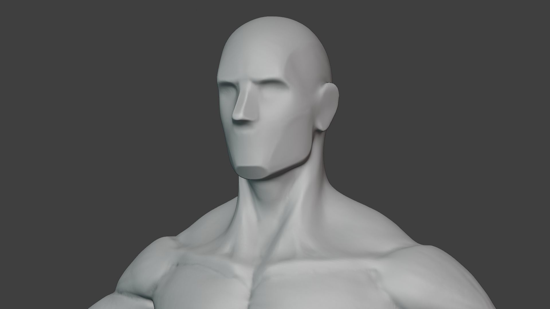 Male Body Base Athletic Sculpt 3D model | CGTrader
