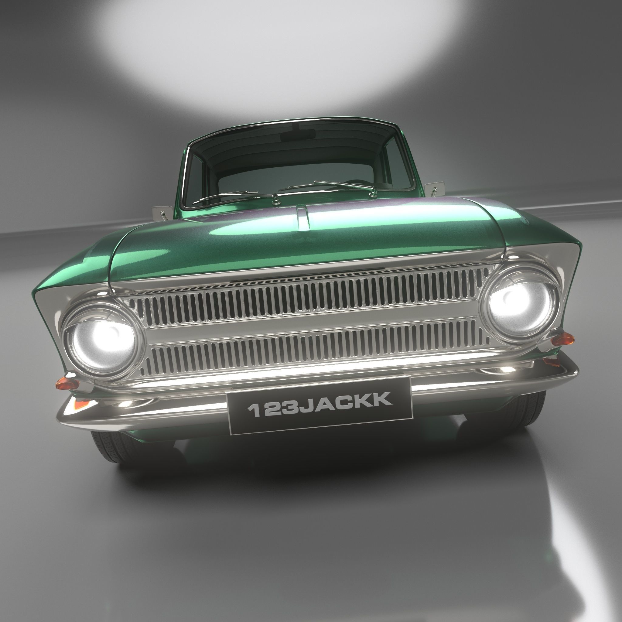 Moskvich 412 coupe 3D model | CGTrader