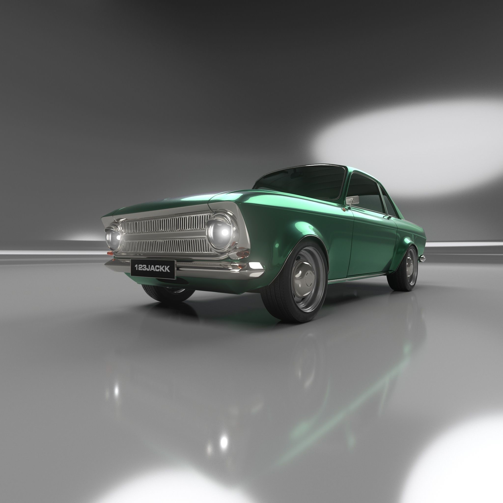 Moskvich 412 coupe 3D model | CGTrader