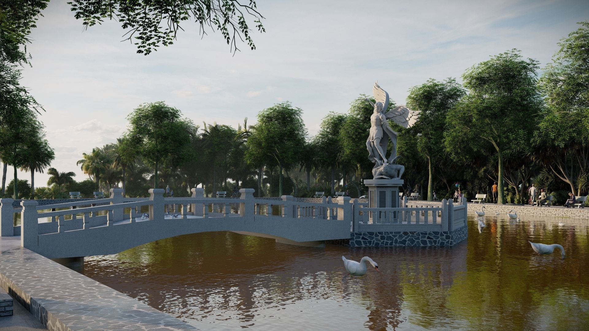 Saint Michael Statue 3D model | CGTrader