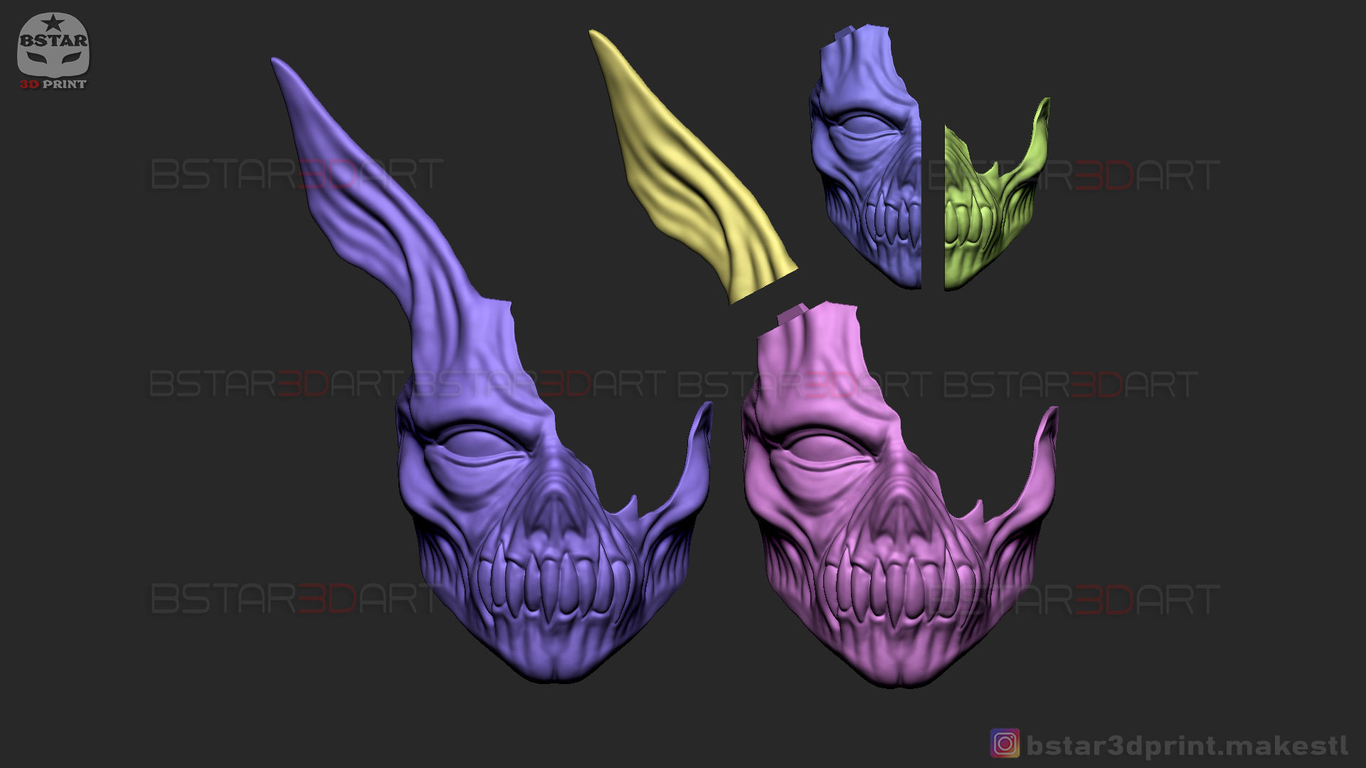 Corpse Husband Mask - Rabbit Face Mask - Halloween Cosplay 3D model 3D ...