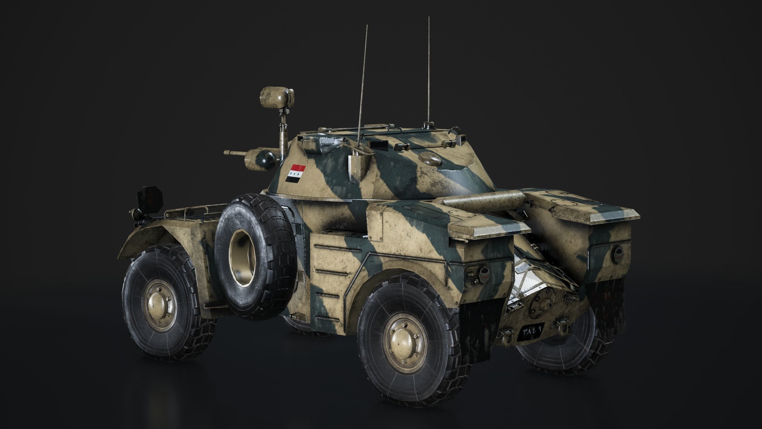 AML-60-12 Iraqi army 3D model | CGTrader